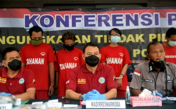 Ditresnarkoba Polda Jateng Ungkap 185 Kasus Narkoba Sepanjang Januari