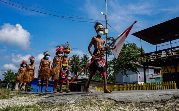 Suasana Upacara Peringatan HUT Kemerdekaan RI di Papua 0 : Foto Okezone ...