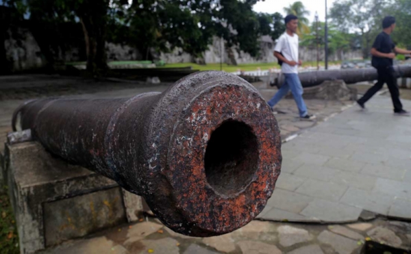 Meriam Peninggalan VOC yang Dibangun pada Abad XV 0 : Foto Okezone Foto