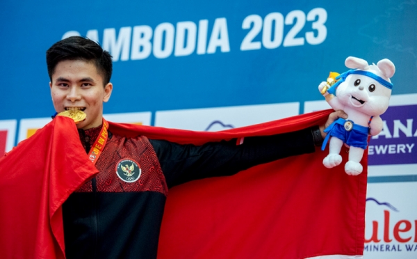 Edgar Xavier Marvelo Sukses Torehkan Medali Emas Wushu Putra Sea Games