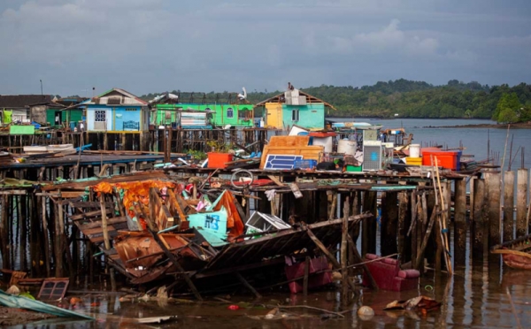 Dampak Angin Puting Beliung di Pulau Kasu Batam 0 : Foto Okezone Foto