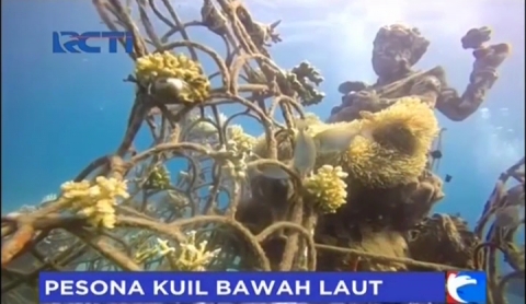Cantiknya! Pesona Kuil Bawah Laut di Bali : Okezone Video