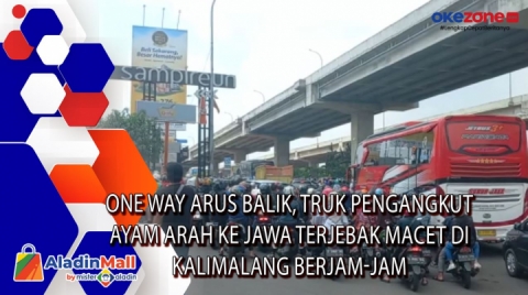 One Way Arus Balik, Truk Pengangkut Ayam Arah ke Jawa Terjebak Macet di Kalimalang Berjam-jam ...