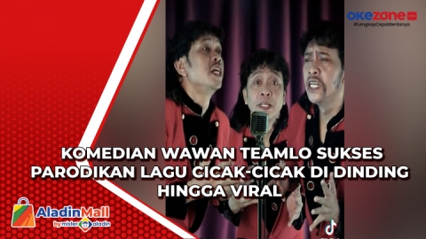 Komedian Wawan Teamlo Sukses Parodikan Lagu Cicak-Cicak di Dinding ...