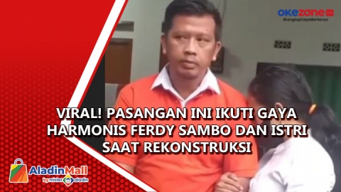 Viral! Pasangan Ini Ikuti Gaya Harmonis Ferdy Sambo dan Istri saat Rekonstruksi : Okezone Video