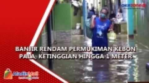 Banjir Rendam Permukiman Kebon Pala, Ketinggian hingga 1 Meter : Okezone Video