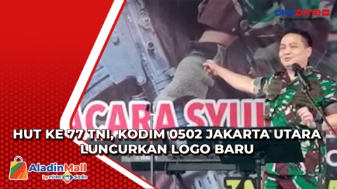 HUT ke 77 TNI, Kodim 0502 Jakarta Utara Luncurkan Logo Baru : Okezone Video