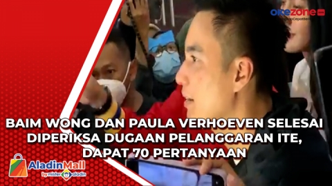 Baim Wong dan Paula Verhoeven Selesai Diperiksa Dugaan Pelanggaran ITE, Dapat 70 Pertanyaan ...