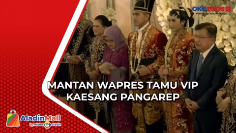 Tiga Mantan Wapres Hadiri Pernikahan Kaesang Pangarep dan Erina : Okezone Video