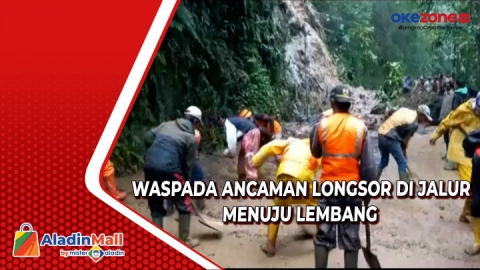 Hujan Deras, Waspada Ancaman Longsor di Sepanjang Jalur Menuju Lembang : Okezone Video