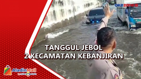 Tanggul Jebol, 2 Kecamatan Terendam Banjir di Semarang : Okezone Video