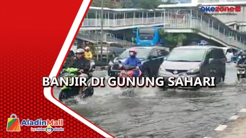 Hujan Lebat Guyur Jakarta, Jalan Gunung Sahari Raya Terendam Banjir Setinggi 25 Cm : Okezone Video