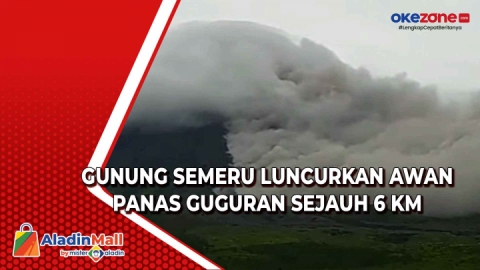 Gunung Semeru Kembali Erupsi, Luncurkan Awan Panas Guguran Sejauh 6 KM : Okezone Video
