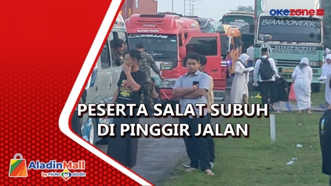 Peserta 1 Abad NU Terjebak Macet, Bentangkan Bendera saat Jokowi Melintas di Tol Surabaya ...