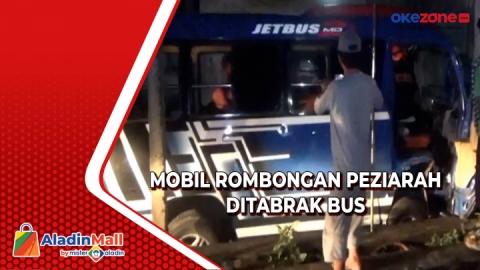 Mobil Rombongan Peziarah Ditabrak Bus di Jombang, Belasan Orang Luka ...