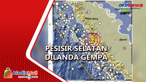 Pesisir Selatan Diguncang Gempa Magnitudo 5,6, Terasa Kuat di Padang : Okezone Video