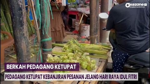 Pedagang Ketupat Kebanjiran Pesanan Jelang Hari Raya Idul Fitri ...