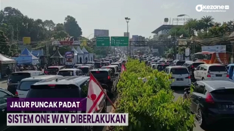 Atasi Kemacetan di Jalur Puncak, Polisi Berlakukan Sistem One Way : Okezone Video
