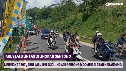 Meningkat 30%, Arus Lalu Lintas di Lingkar Gentong Didominasi Arah ke Bandung : Okezone Video
