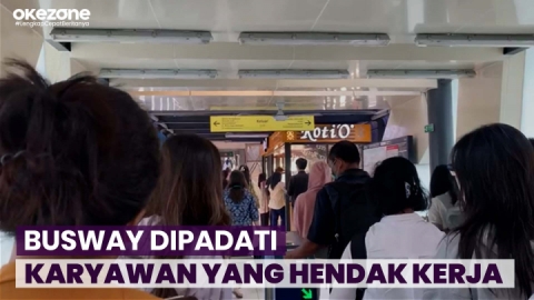 Hari Pertama Kerja di Jakarta, Busway Dipadati Karyawan : Okezone Video