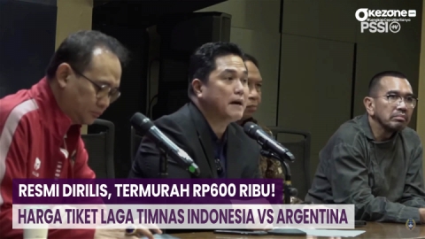 Harga Tiket Laga Timnas Indonesia vs Argentina Resmi Dirilis, Termurah Rp600 Ribu! : Okezone Video