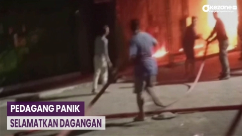 Pasar Gringging Kediri Terbakar, Kios dan Lapak Pedagang Ludes Dilalap ...