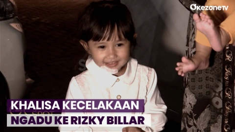 Gemas! Kecelakaan Hingga Dagu Berdarah, Khalisa Ngadu Ke Rizky Billar : Okezone Video