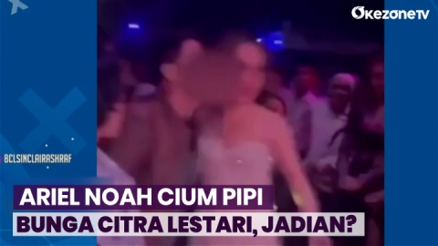 Ariel Noah Kepergok Cium Pipi Bunga Citra Lestari, Tanda Sayang atau Dukungan? : Okezone Video
