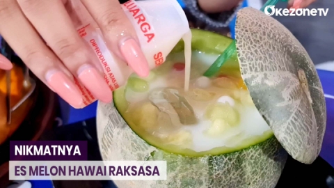 Kenikmatan Es Melon Hawai Raksasa yang Melepas Dahaga : Okezone Video
