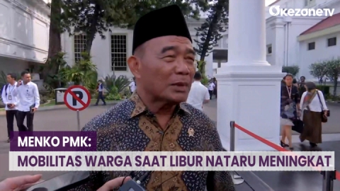 Menko PMK: Mobilitas Warga saat Libur Nataru Diprediksi Naik 143 Persen : Okezone Video