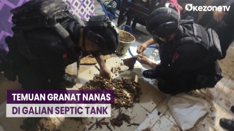 Tim Gegana Temukan Granat Nanas dan Ratusan Peluru Aktif di Galian Septic Tank : Okezone Video