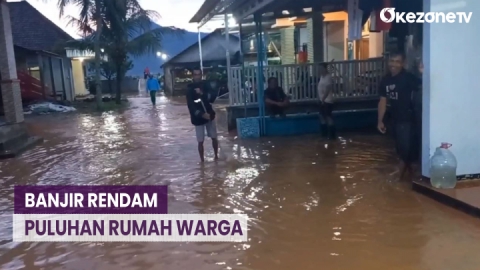 Banjir Rendam Puluhan Rumah Warga di Semarang, Jawa Tengah : Okezone Video