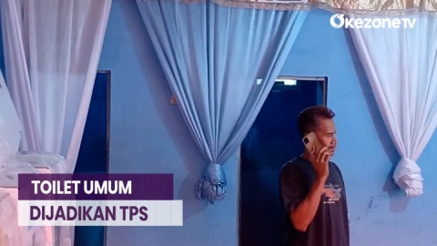 Toilet Umum di Tasikmalaya Disulap Jadi TPS Pemilu 2024 : Okezone Video
