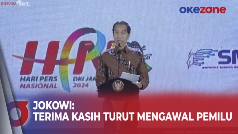 Puncak Hari Pers Nasional 2024, Jokowi: Terima Kasih Turut Mengawal Pemilu : Okezone Video