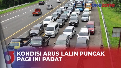 Arus Lalin Puncak Padat, Sistem One Way Diberlakukan Pagi Ini : Okezone Video