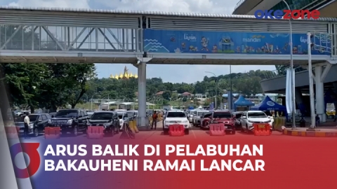 H+3 Lebaran 2024, Pergerakan Arus Balik di Pelabuhan Bakauheni Ramai Lancar : Okezone Video