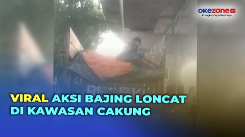 Viral Aksi Bajing Loncat di Kawasan Cakung : Okezone Video