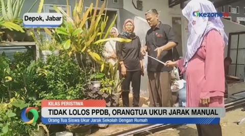Anak Tak Lulus PPDB, Orang Tua Ukur Jarak Manual : Okezone Video