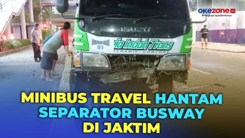 Minim Rambu Lalu Lintas, Minibus Travel Hantam Separator Busway di ...
