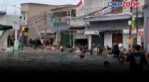 Banjir Rob Kembali Rendam Muara Angke, Akses ke Pelabuhan Kali Adem Terganggu : Okezone Video