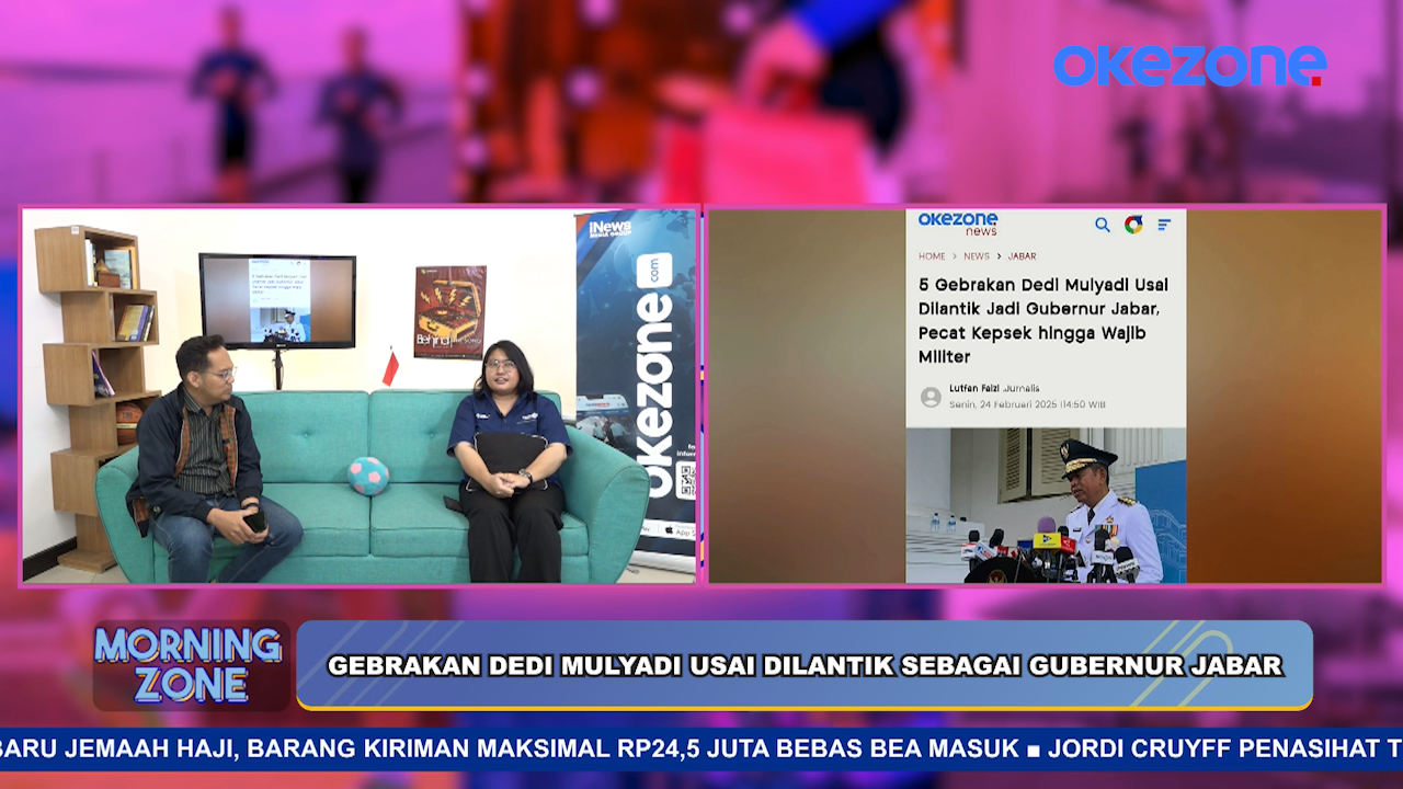 Dedi Mulyadi Buat Sejumlah Gebrakan Usai Dilantik sebagai Gubernur Jabar MORNING ZONE : Okezone ...