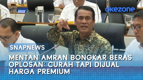 Mentan Amran Bongkar Beras Oplosan: Curah Tapi Dijual Harga Premium : Okezone Video