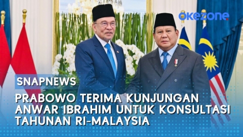 Prabowo Terima Kunjungan Anwar Ibrahim untuk Konsultasi Tahunan RI-Malaysia : Okezone Video