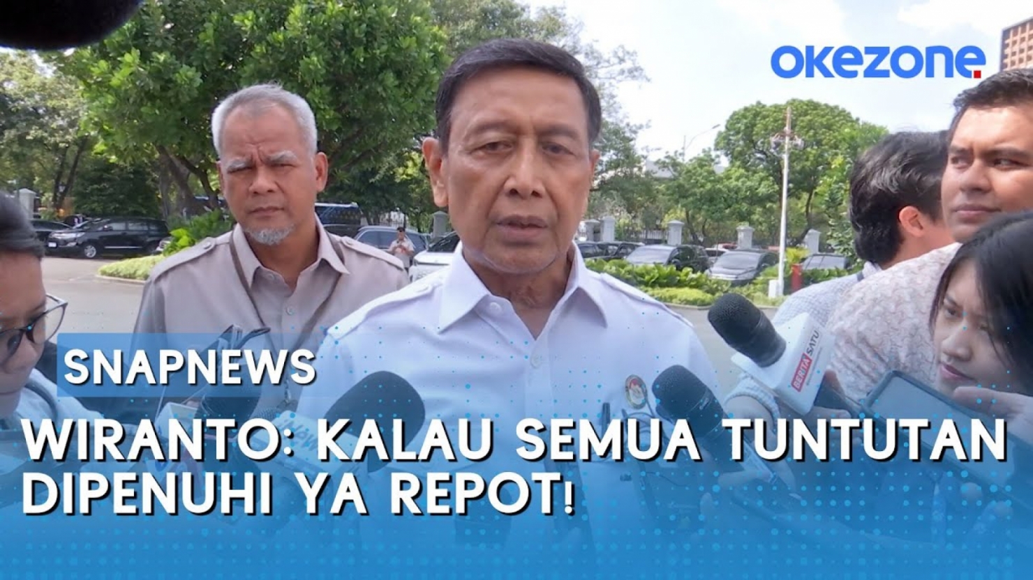 Wiranto Sebut Presiden Prabowo Tak Bisa Penuhi Semua Tuntutan 17+8: Ya Repot : Okezone Video